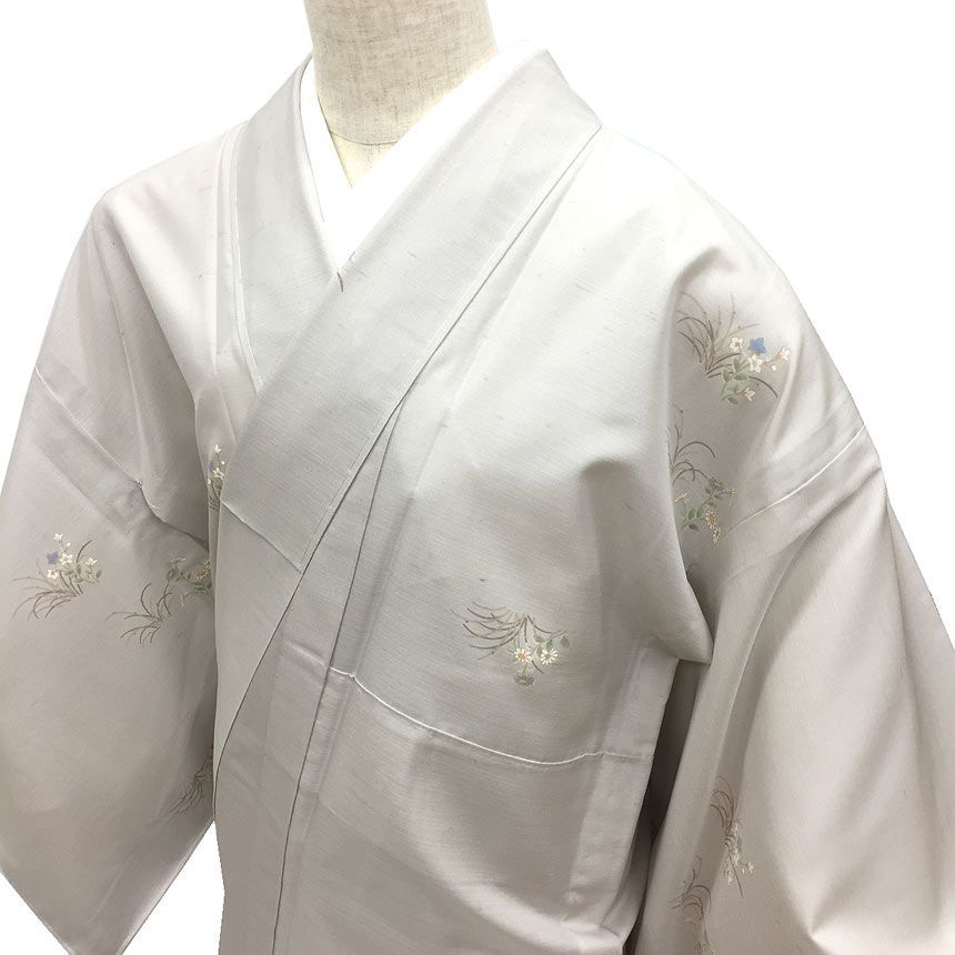 京やI533 正絹 夏着物 牛首紬 紗【本場牛首紬】 製織:白山工房 京やI533 正絹 夏着物 牛首紬 紗【本場牛首紬】 製織:白山工房