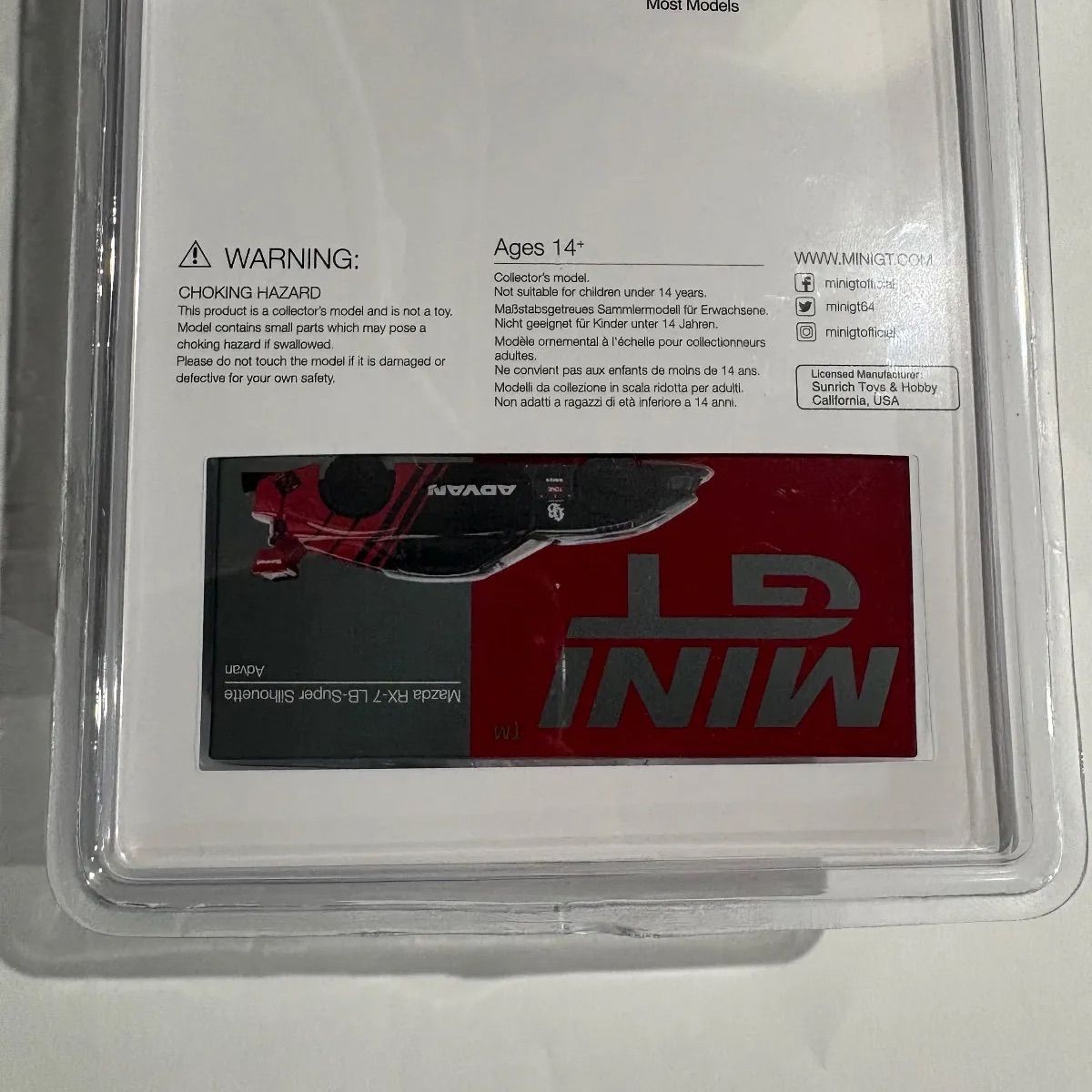 (エラー品) MINIGT #983 mazda RX-7 LB-Super Silhouette advan (Error product ...