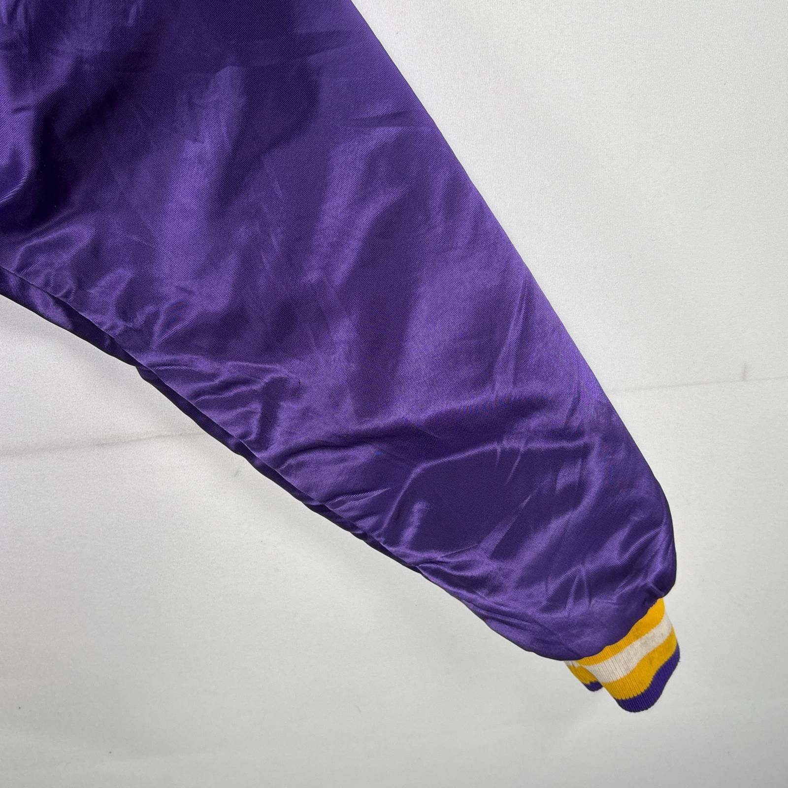 古着 スターター Starter USA製 ナイロンスタジャン NBA ワッペンロゴ