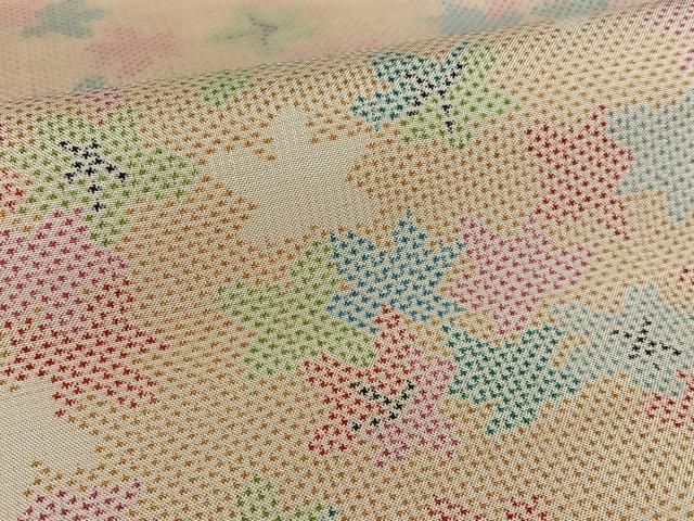 平和屋着物○本場大島紬 一元絣 舞花文 正絹 逸品 未使用 AAAV7554zg