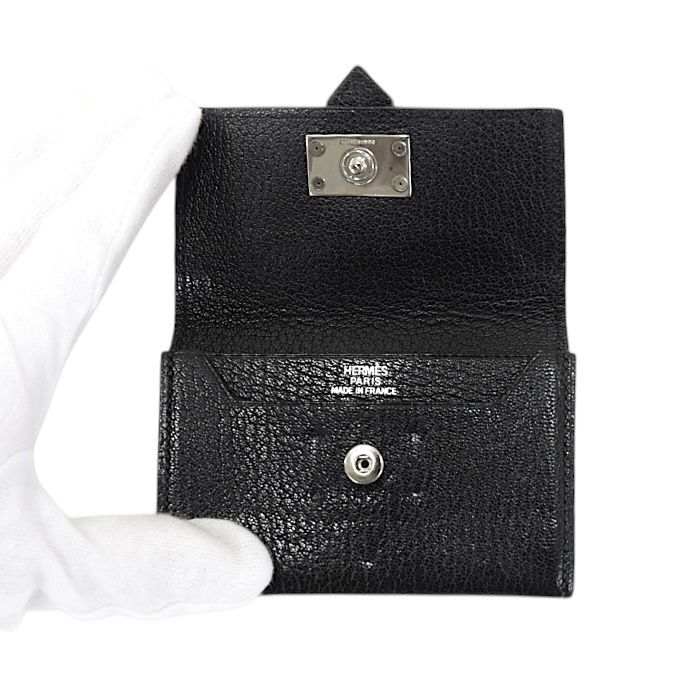 エルメス HERMES ベアン カードケース シェーブル (レザー) SV エルメス HERMES ベアン カードケース シェーブル (レザー) SV