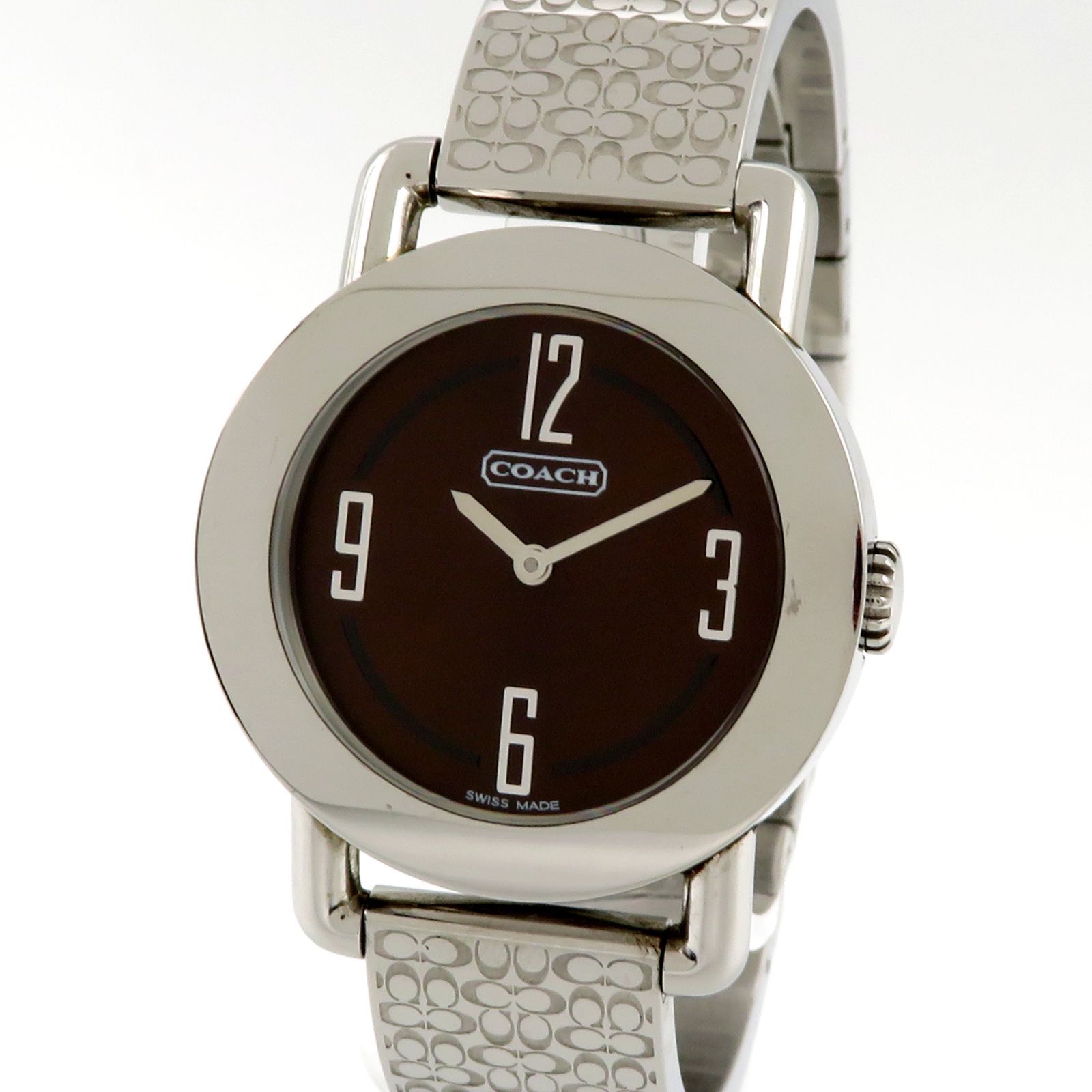 COACH コーチ 腕時計 ミニ シグネチャー柄 0238 ダークブラウン レディース coach 【中古】 - メルカリ