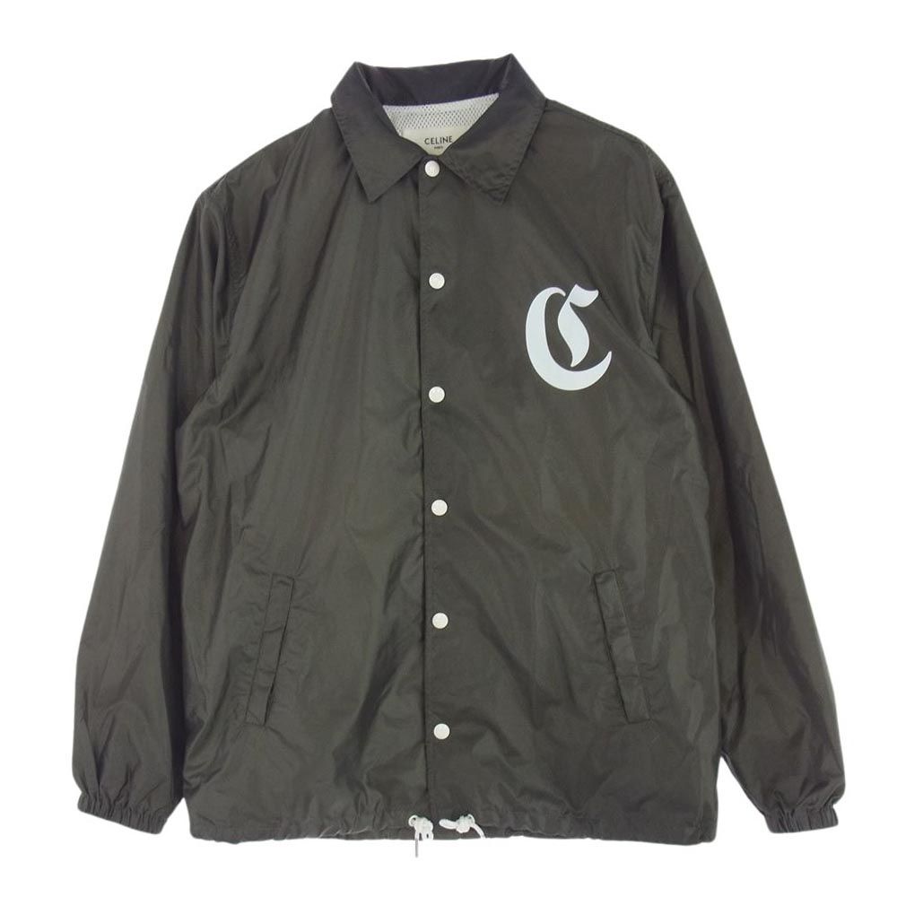 CELINE セリーヌ 22SS 2W544495M イタリア製 イニシャルプリント ルーズ ナイロン コーチ ジャケット カーキ系 44【中古】 - メルカリ
