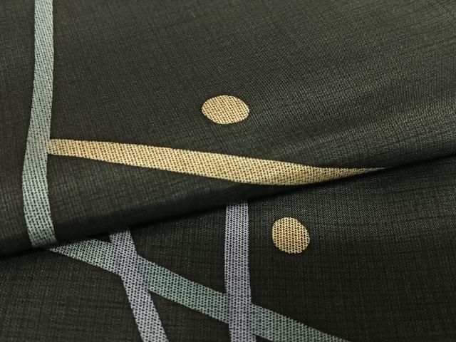 平和屋着物○極上 本場染大島紬 訪問着 幾何学文様 正絹 逸品