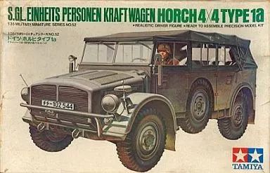 【中古】プラモデル 1/35 ドイツ 大型軍用乗用車 ホルヒタイプ1a 「ミリタリーミニチュアシリーズNo.52」 ディスプレイモデル ...