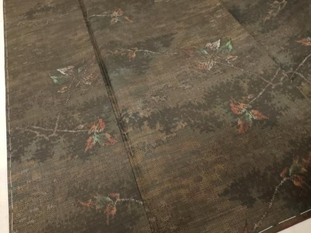 平和屋着物○上質な紬 枝葉文 正絹 逸品 未使用 AAAW5347br - メルカリ