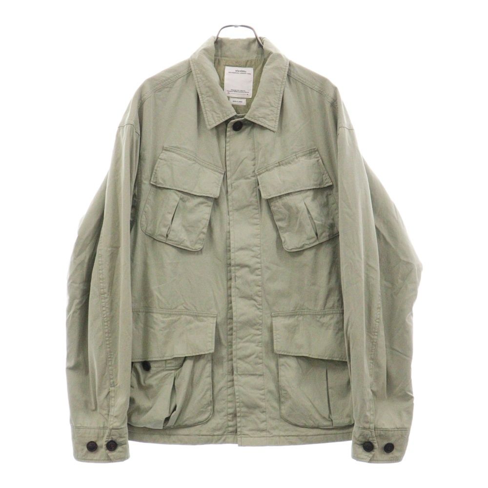VISVIM (ヴィスヴィム) 22SS TROPICAL COMBAT JKT 0122105013021 コンバットジャケット ミリタリーシャツジャケット ライトグリーン - メルカリ