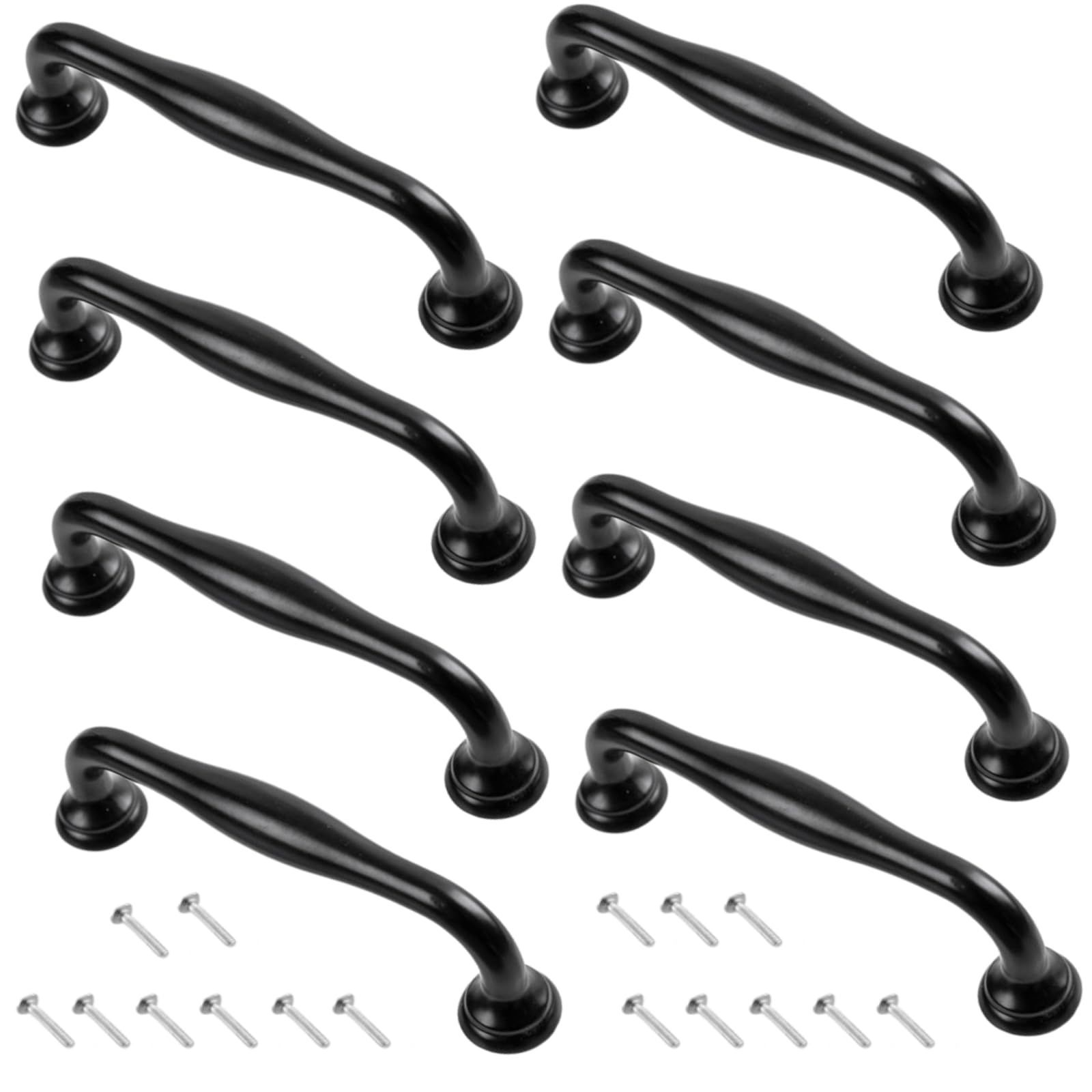 新品 Quikaboo 取って 取っ手 ドアノブ ヨーロッパ風ハンドル キャビネット取手 建築金具ツマミ アンティーク 引き出し 戸棚 つまみ (8個セット) - メルカリ