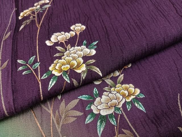 平和屋着物○訪問着 花蝶文 暈し染め 金彩 やまと誂製 正絹 逸品