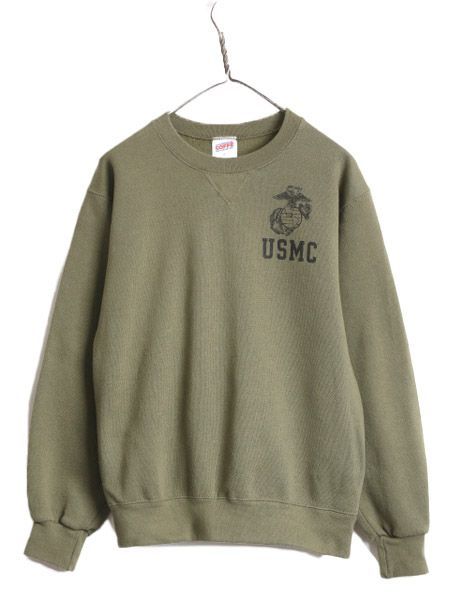 【お得なクーポン配布中!】 90s USA製 USMC マリンコープ プリント 前V スウェット メンズ S / 古着 90年代 オールド ...