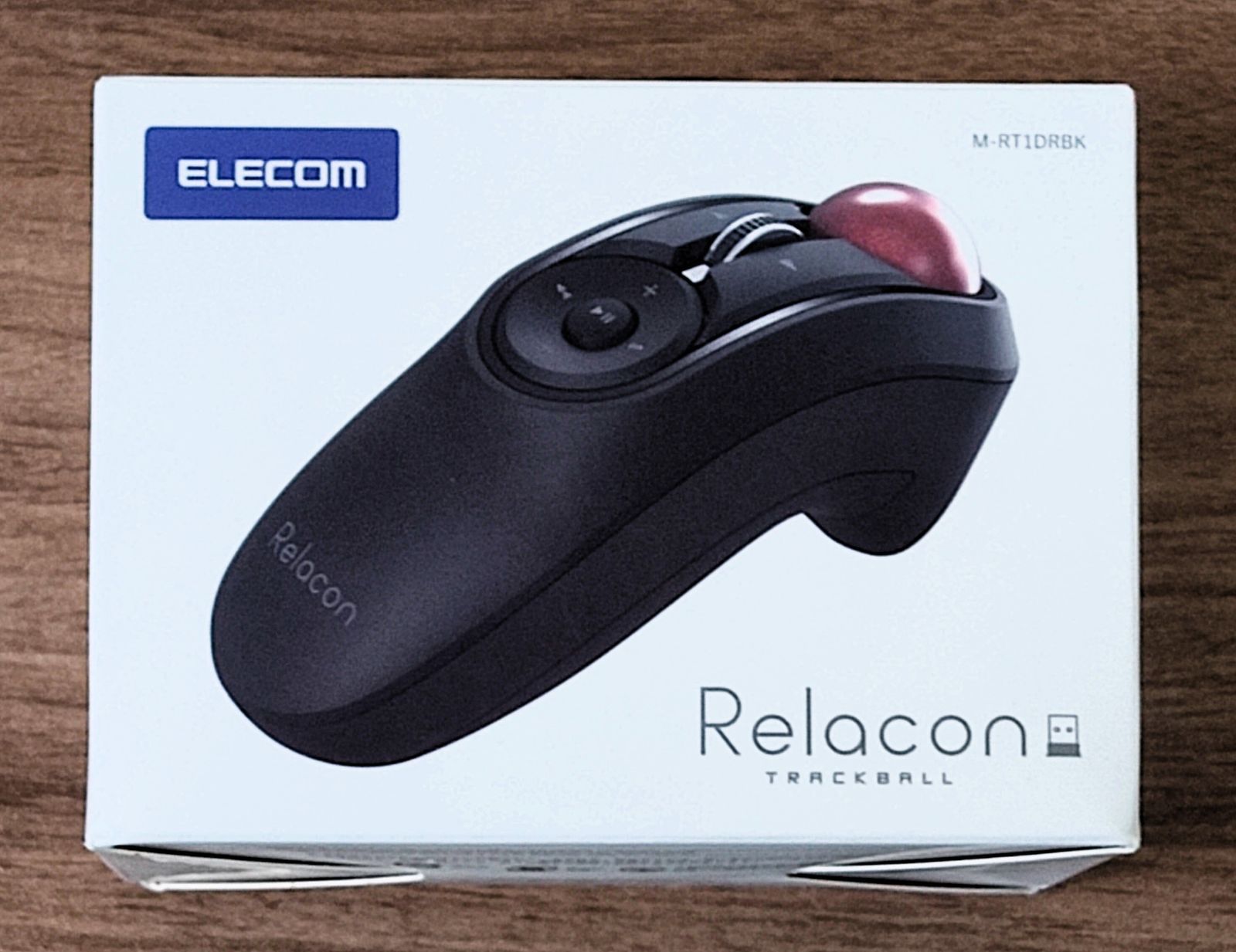 訳あり品 エレコム マウス M-RT1DRBK ワイヤレス (レシーバー付属) トラックボール ハンディタイプ Relacon メディアコントロールボタン搭載 静音 ブラック ほぼ未使用品 ...