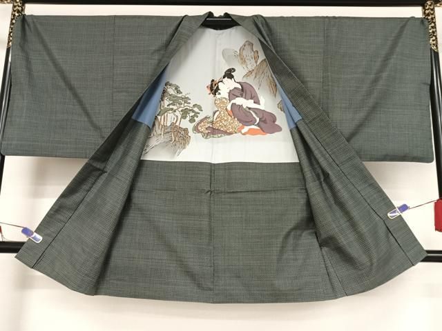 平和屋着物●男性　男柄の最高峰　西郷柄　西郷絣　本場大島紬　アンサンブル　赤尾木西郷　正絹　逸品　AAAZ3330np 平和屋着物○男性 男柄の最高峰 西郷柄 西郷絣 本場大島紬