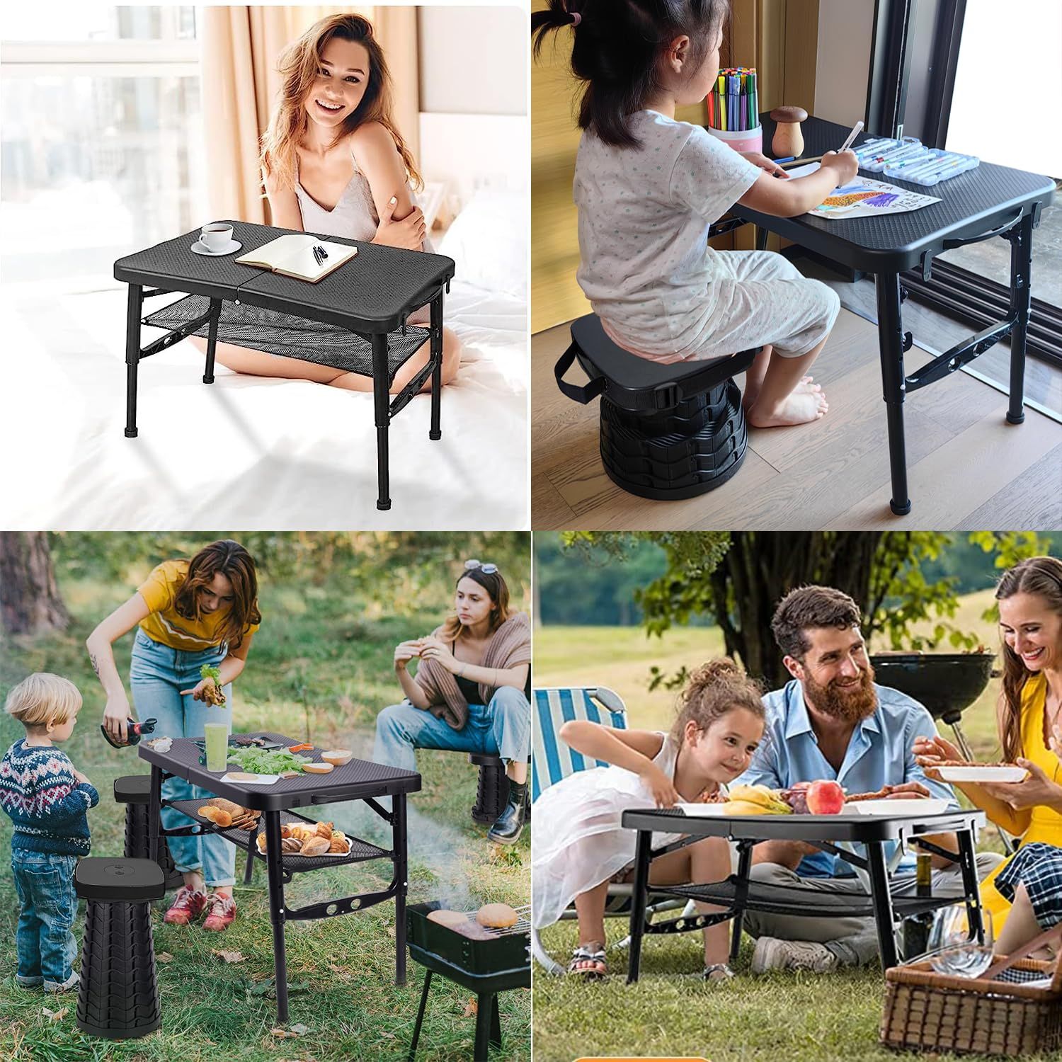 屋外用折りたたみテーブルと椅子 ポータブル屋外折りたたみテーブルと