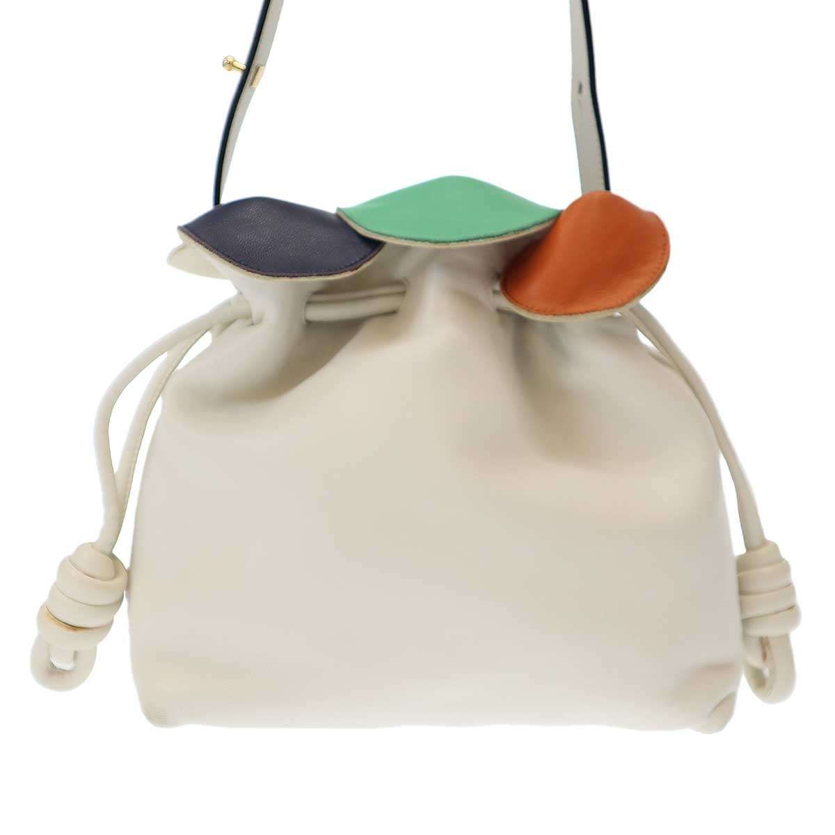 LOEWE ロエベ Flamenco Micro Petal Bag フラメンコ マイクロペダル ショルダーバッグ ホワイト - メルカリ