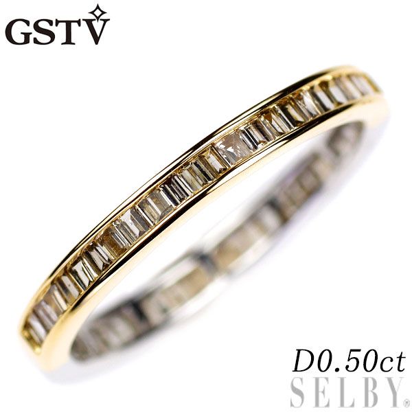 GSTV K18YG/WG ダイヤモンド リング 0.50ct - メルカリ