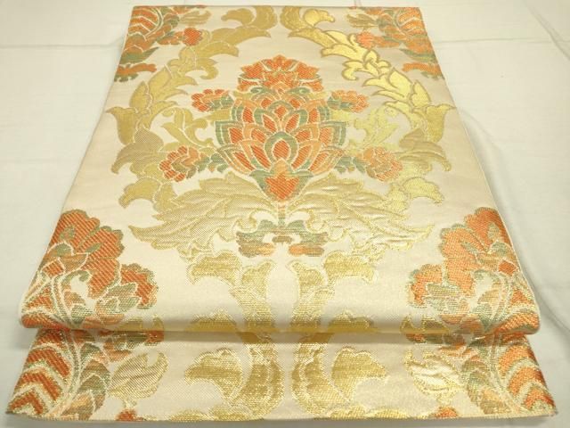 平和屋-こころ店◎西陣 六通柄袋帯 正倉参取華文 彩