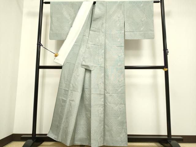 平和屋着物○本場大島紬 9マルキ 横段吉祥文 正絹 逸品 CAAS9381th