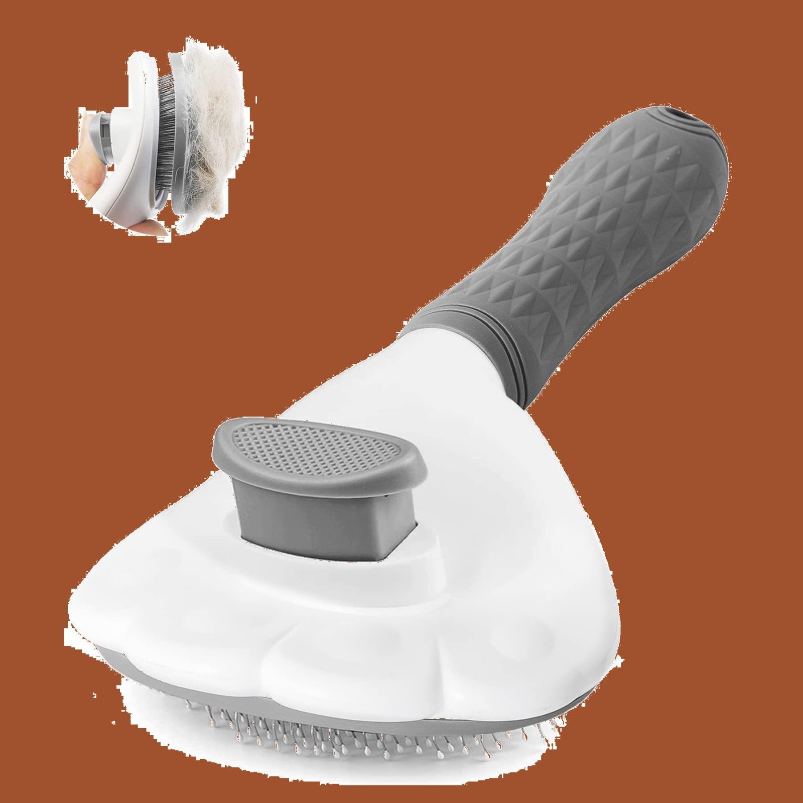 【在庫処分】【正規品】SanMori ペット用 痛くない ヒーリングブラシ スリッカーブラシ 長毛・短毛種 くし ワンマッサージしながら抜け毛 ...