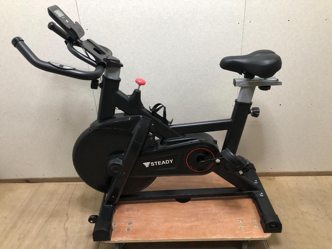 STEADY SPIN BIKE ステディ スピンバイク ST128-B ブラック トレーニング エクササイズマシン 75048-4-005 ...