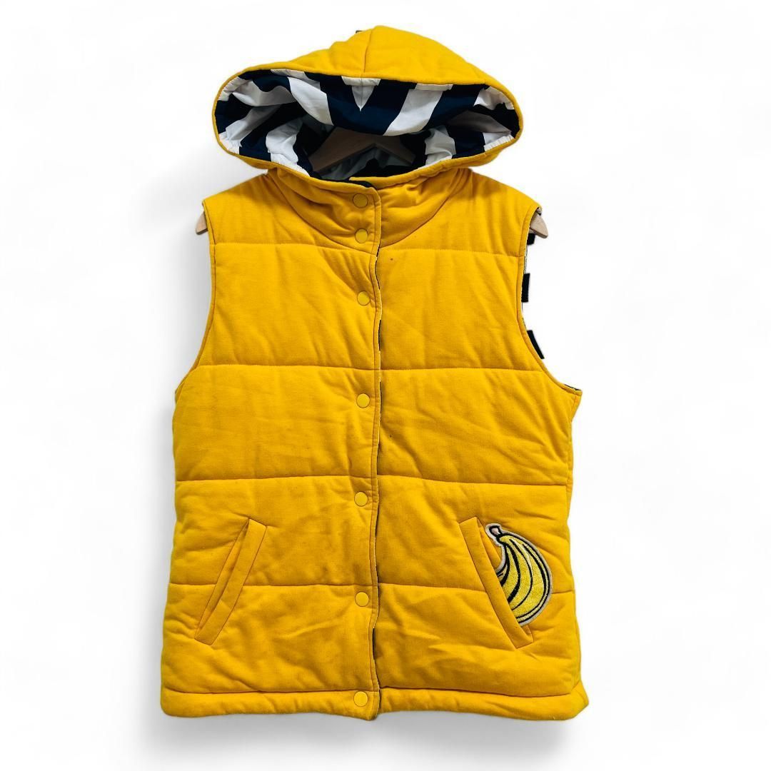 RCWB Mサイズ ダウンベスト・キルティングベスト 黄 紺×白 リバーシブル - メルカリ