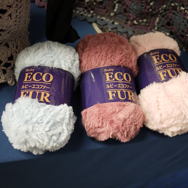ルビー エコファー スキー毛糸 【KN】 RUBY ECO FUR 毛糸 編み物 超 極太 フェイク ファー 極太 - メルカリ