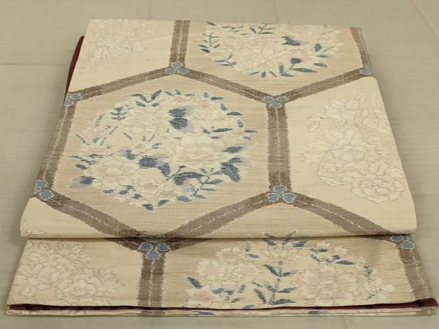 平和屋着物○全通柄袋帯 総絞り 吉祥文 正絹 逸品 CAAU1174yk