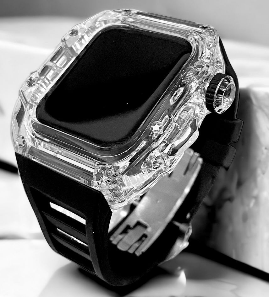 Nbp4高級☆AppleWatch アップルウォッチバンド ラバーベルトカバー - メルカリ