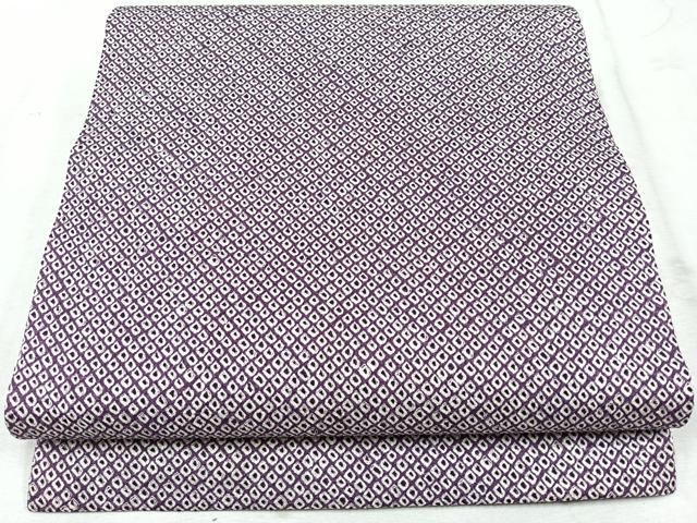 平和屋着物○両面 六通柄袋帯 市松霞文 金銀糸 正絹 逸品