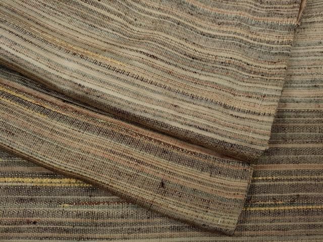 平和屋着物○上質な紬 縞 正絹 逸品 CAAW3976vf