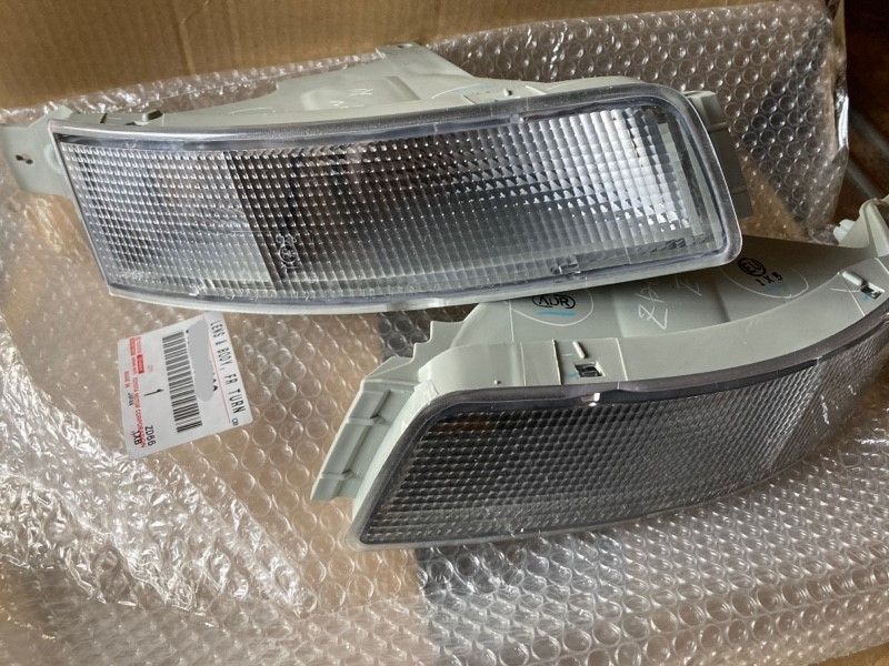 トヨタ MR2 SW20 フロント ターンシグナルランプ レンズ LR LENS FRONT TURN SIGNAL LAMP LH RH ...