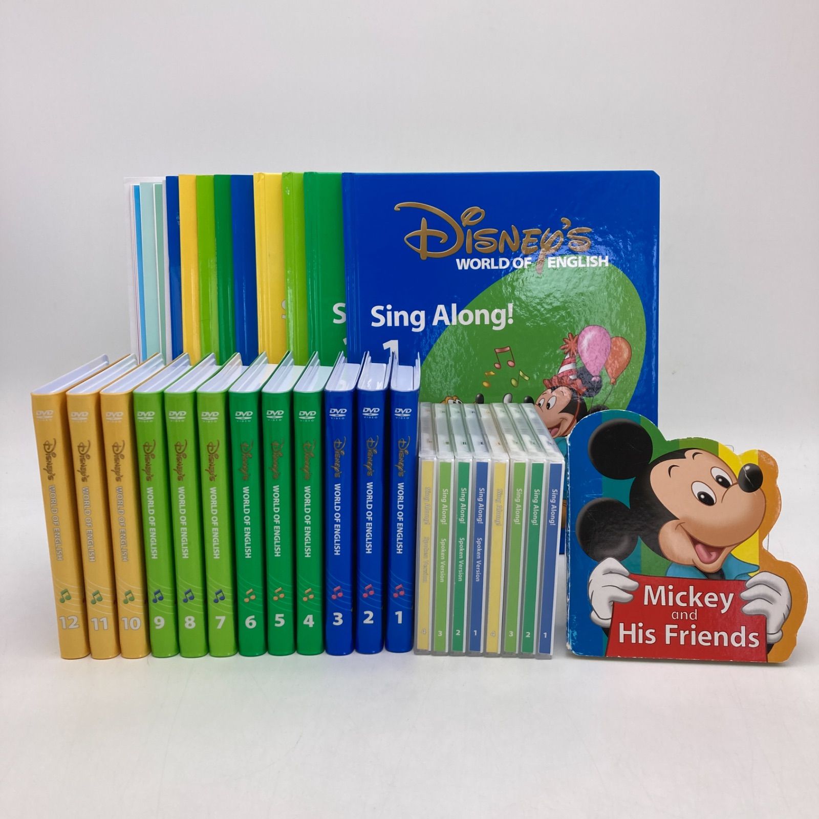 2018年購入 シングアロングセット 新子役 DVD12枚 絵本＆CD 字幕あり ディズニー英語システム DWE Disney ワールドファミリー 中古 101926 - メルカリ