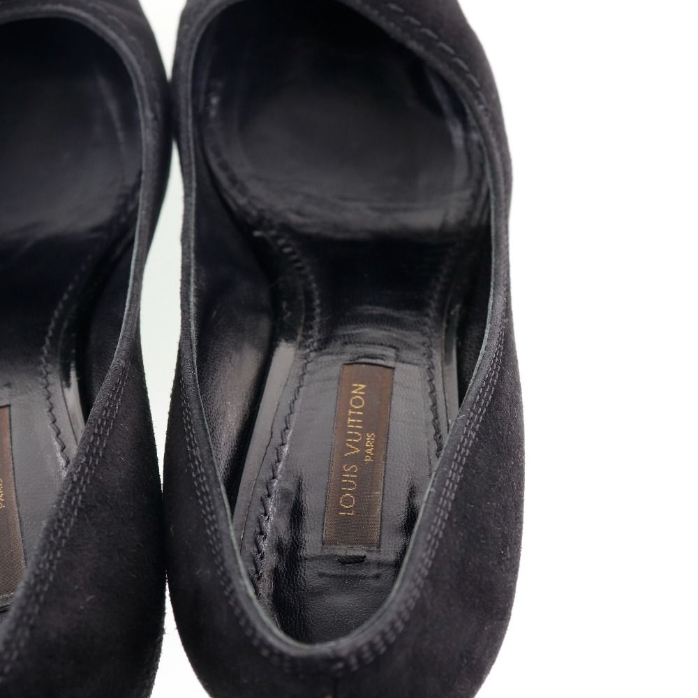 LOUIS VUITTON】ルイ・ヴィトン リボン NQ0036 スウェード 黒