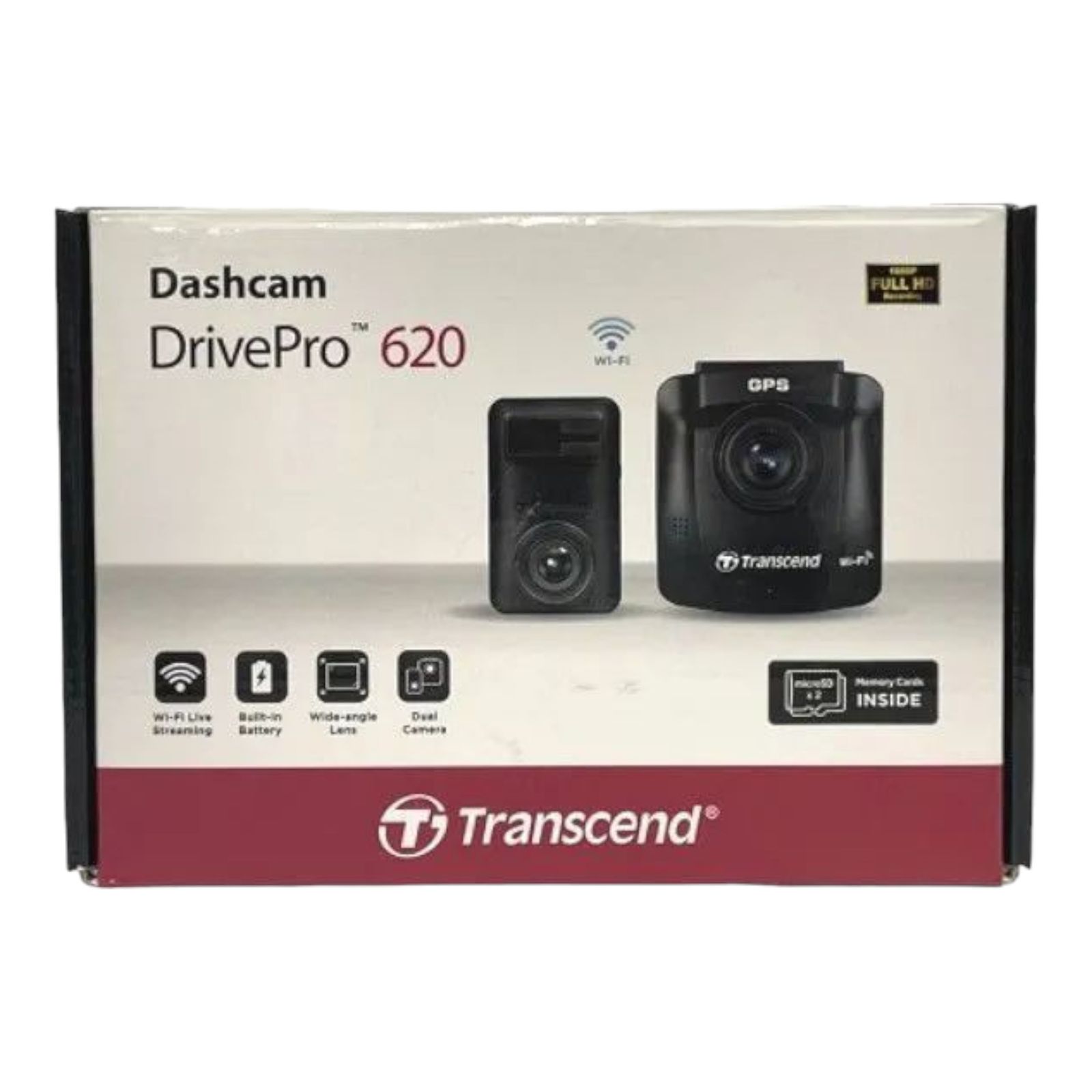 Transcend デュアルカメラドライブレコーダー DrivePro 620 TS-DP620A-32G 【良い】 - メルカリ