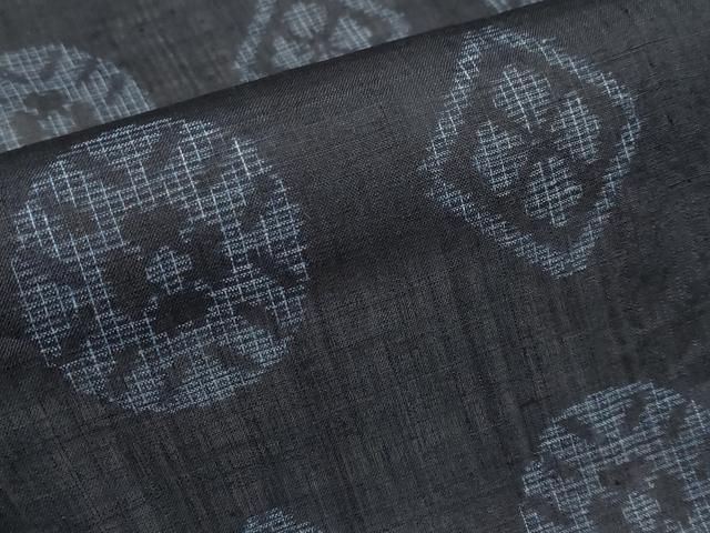平和屋着物□極上 夏物 上布 亀甲文様 麻 逸品 CZAA3548s5
