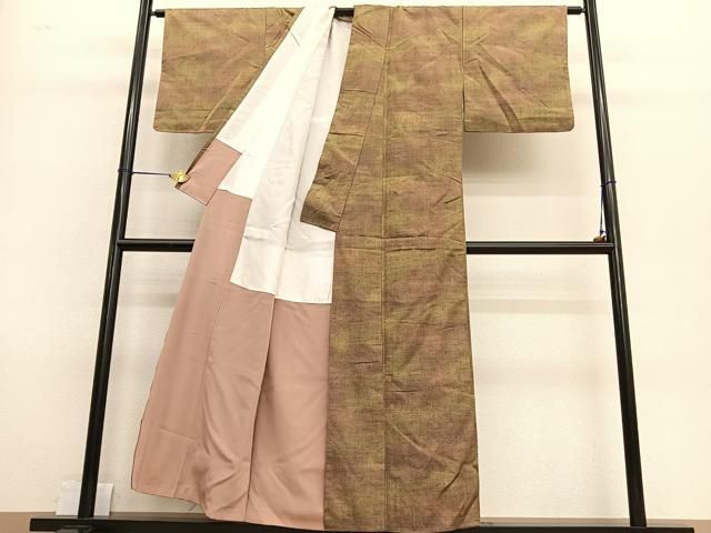 平和屋着物□上質な紬 霞文 正絹 逸品 BAAT7174hv