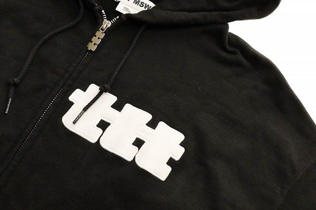TTT MSW 25SS LOGO ZIPUP HOODIE BLACK M TTT-25SS-CT03 ロゴ TTT MSW 25SS LOGO ZIPUP HOODIE BLACK M TTT-25SS-CT03 ロゴ