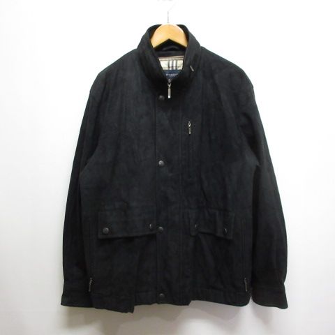 バーバリー ロンドン BURBERRY LONDON フェイクスエード ジップ