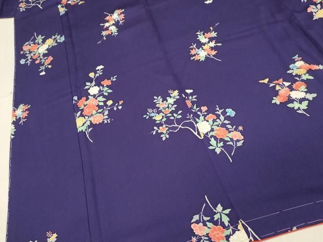 平和屋着物□上質な小紋 枝花文 正絹 逸品 未使用 DAAV2577qp