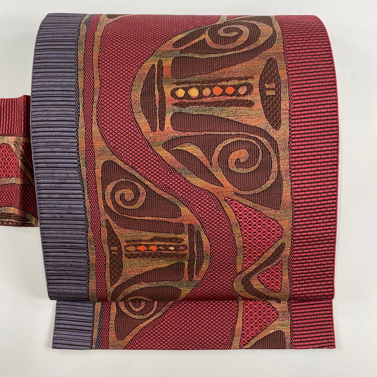 平和屋本店□極上 九寸開き名古屋帯 豹柄 ヒョウ柄 逸品 未