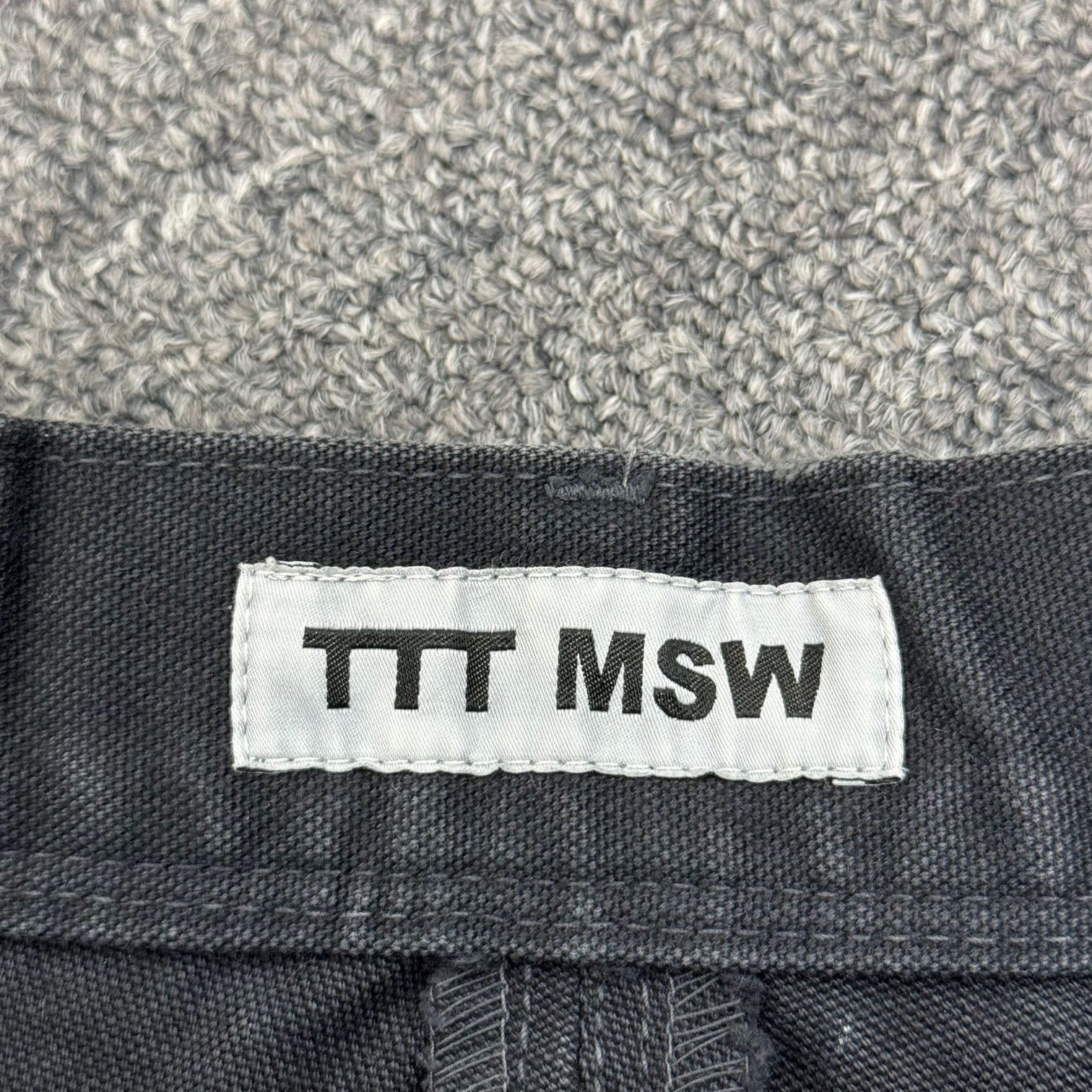 TTT_MSW 23AW BORO Work Pants ボロ ワークパンツ ダブルニー ペインターパンツ ティーモダンストリートウェア TTT-2023AW-PT02 ブラック系 L 87129A3