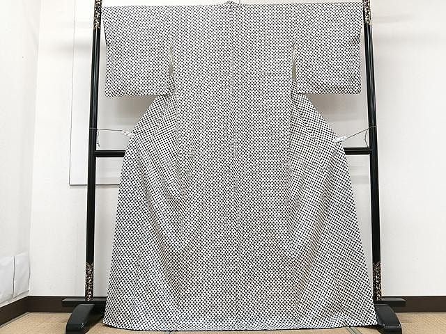 平和屋着物＃羽織 総絞り 雲重ね文 黒地 正絹 逸品 BAAU0064gt
