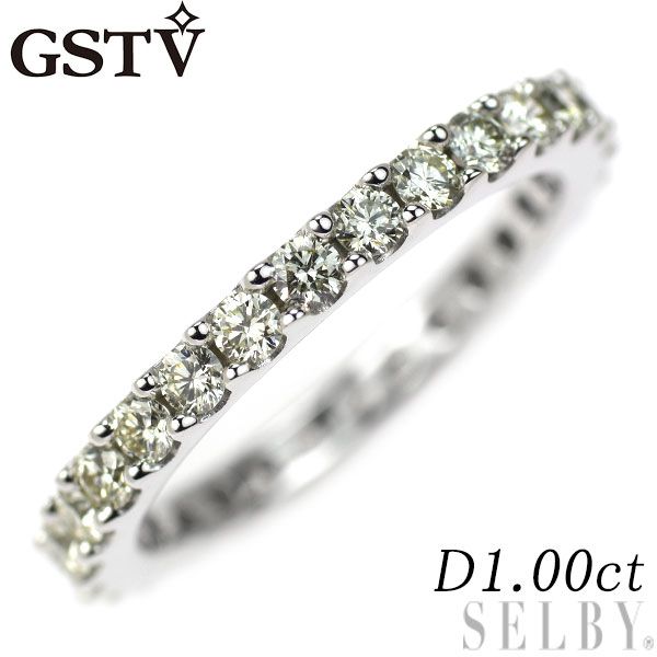 GSTV K18WG ダイヤモンド リング 1.00ct フルエタニティ - メルカリ