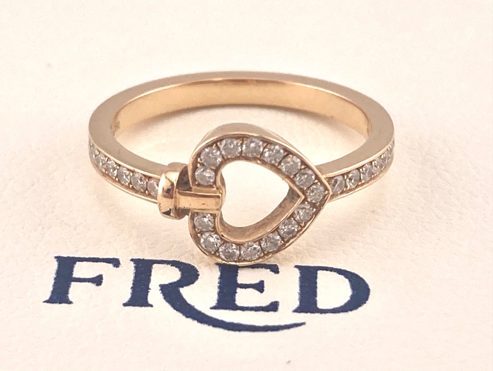 FRED フレッド K18PG プリティウーマン ダイヤモンド リング ピンクゴールド 2.2g ＃46 レディース - メルカリ