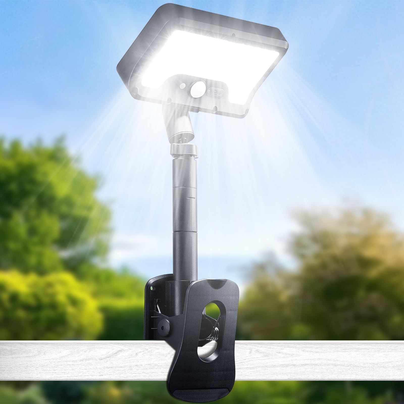 新品 LIFENGSOLER 92LED クリップ式 センサーライト 屋外 ソーラー 人感 垂直と水平の2種類設置方法 USB充電可 ソーラー ...