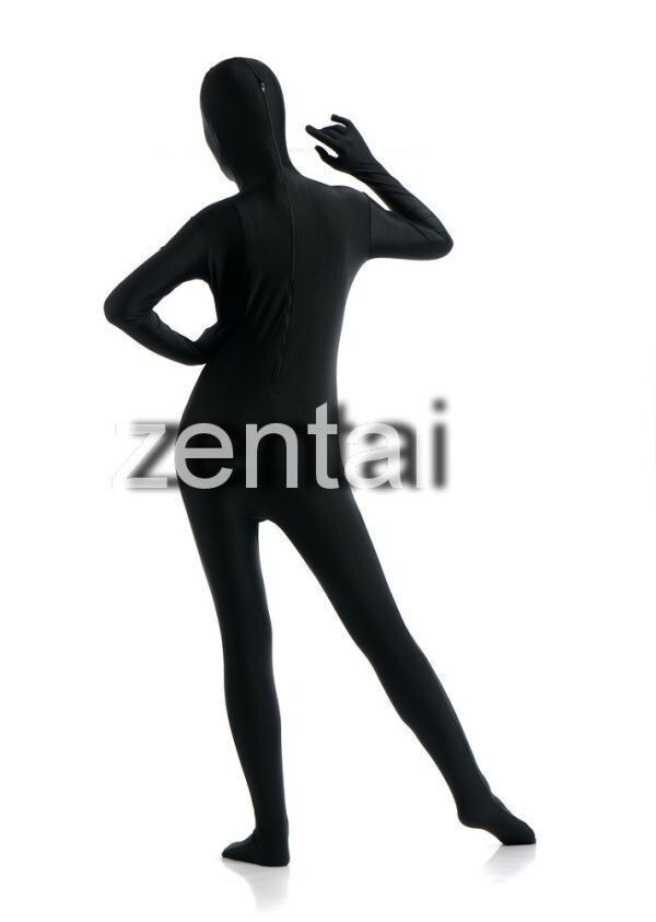 全身タイツ 黒 男性女性兼用 2XLサイズ ゼンタイ コスプレ ZENTAI