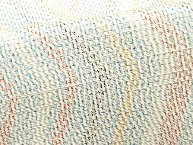 平和屋着物▽上質な紬 単衣 吉祥文 正絹 逸品 CAAQ0252vf