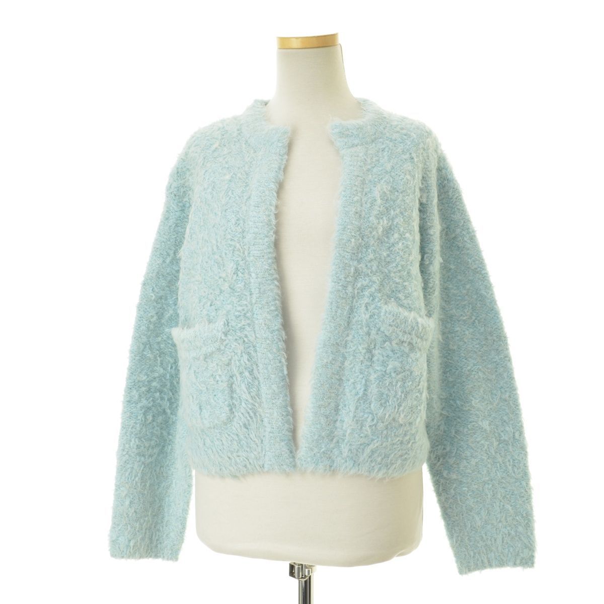 【BALLSEY】22AW 11-02-24-02202 アクリルアルパカファー ショート長袖カーディガン - メルカリ