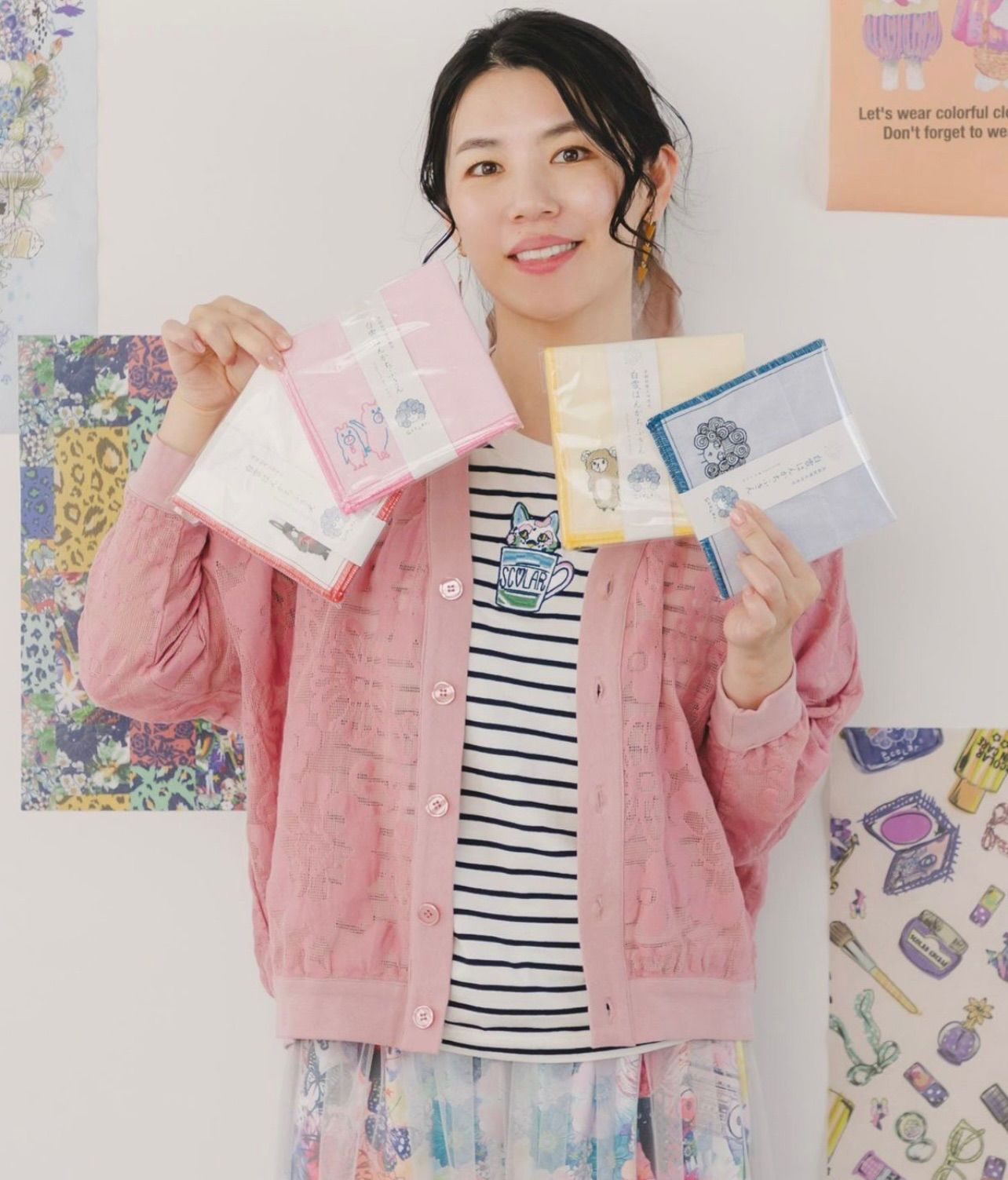 scolar スカラー 651730：ScoLar刺繍 白雪はんかちふきん - メルカリ