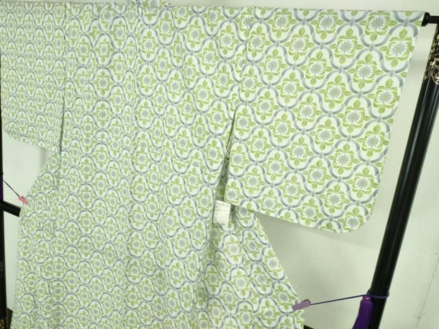 平和屋着物∴夏物 訪問着 浴衣 絞り 鯉の滝登り 青海波 綿 逸品 CAAY4567ng