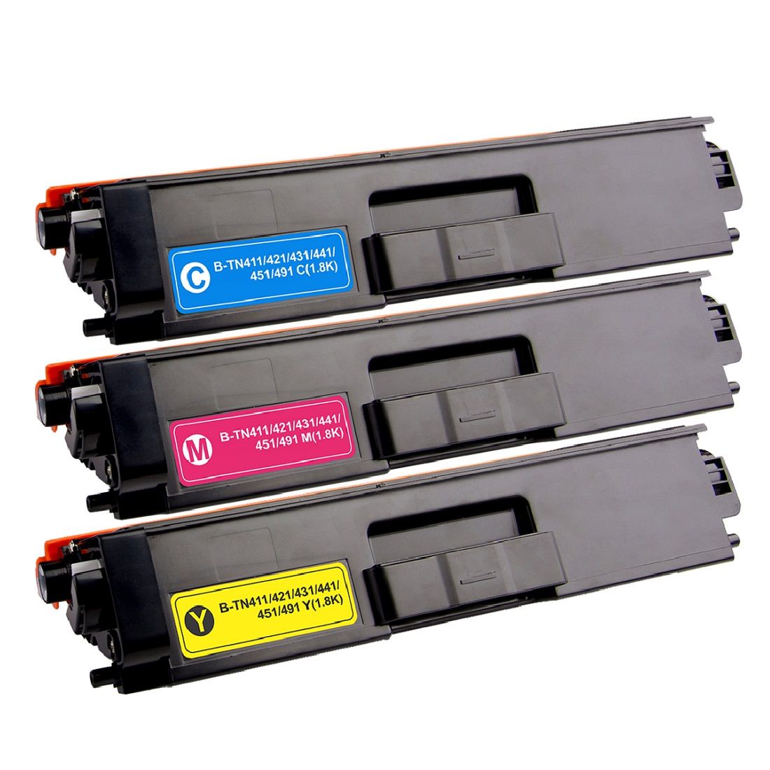 ブラザー 互換トナーカートリッジ 3色セット シアン/マゼンダ/イエロー TN-491C TN-491M TN-491Y TN411 ...